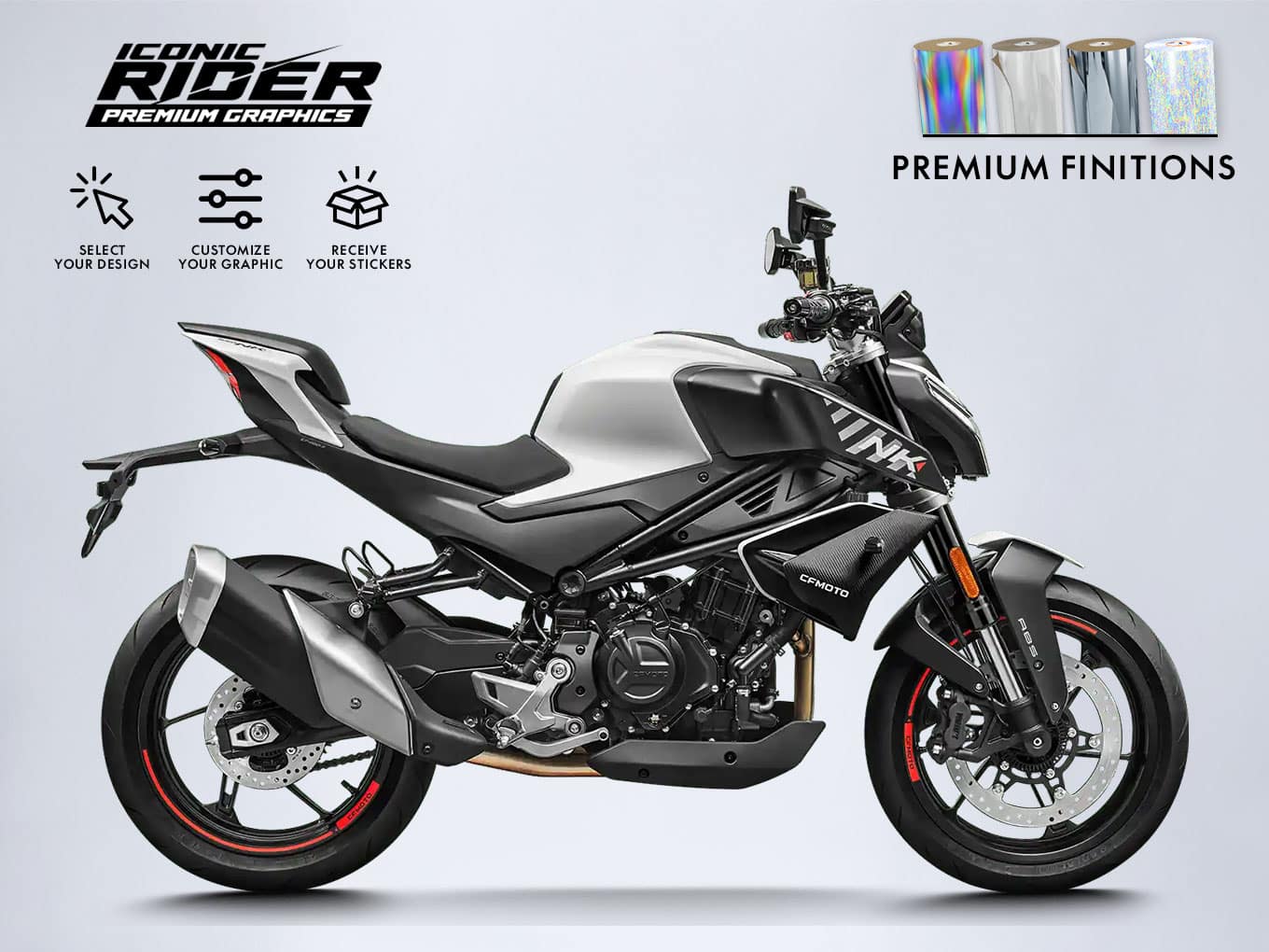 ICONIC RIDER - Kit déco sur-mesure de haute qualité